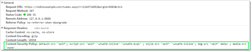 System - HTTP Security Headers
