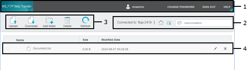 Hilfe für WS_FTP Server Web Transfer Client